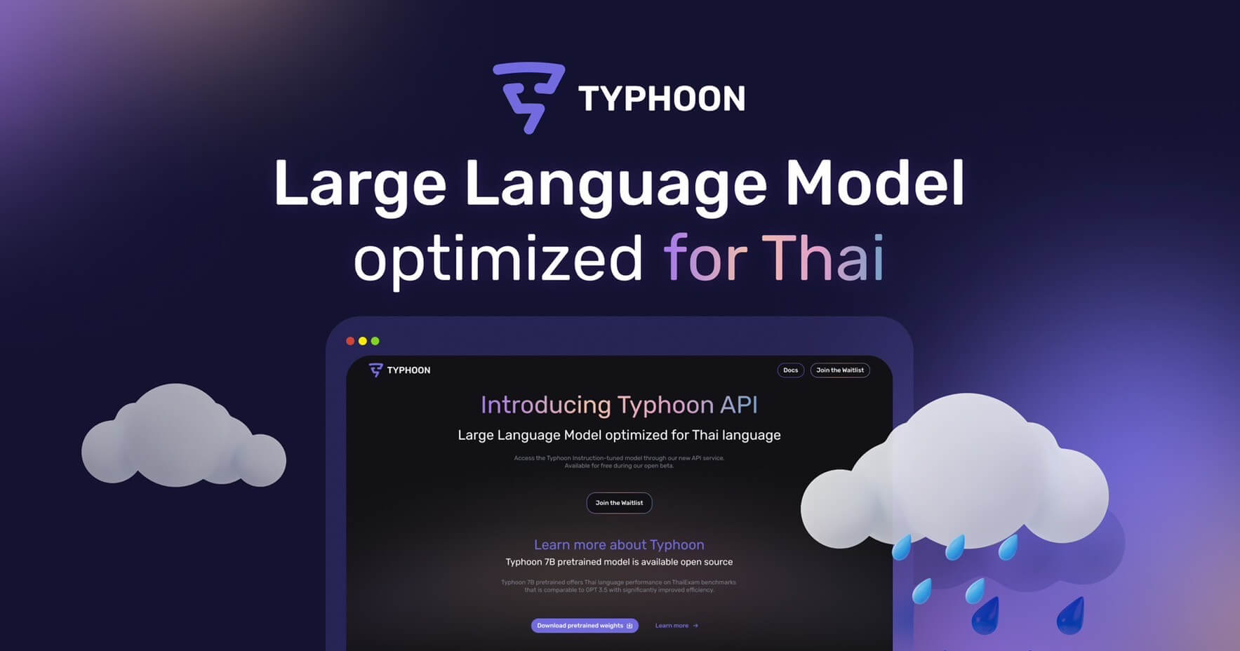 SCB 10X unveils a high-performance large language model "Typhoon" optimized for Thai | SCBX