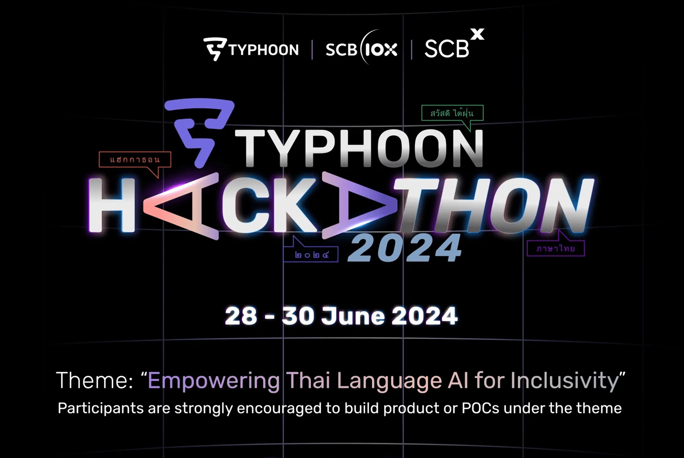 SCBX Group launches “Typhoon Hackathon 2024” | SCBX